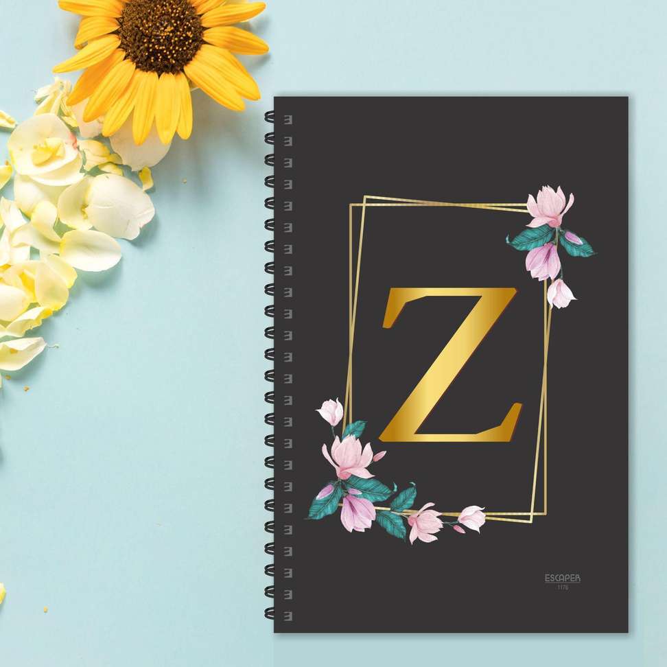 Z letter diary (Ruled - A5), Z initial Diary, Z alphabet Notebook A5 ...