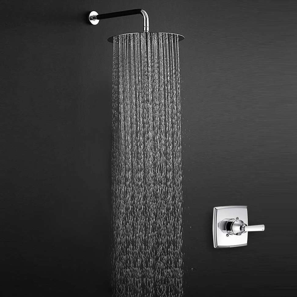 ND SANITATION Grade Ultra Round Slim Overhead Shower with Swivel Joint ...
