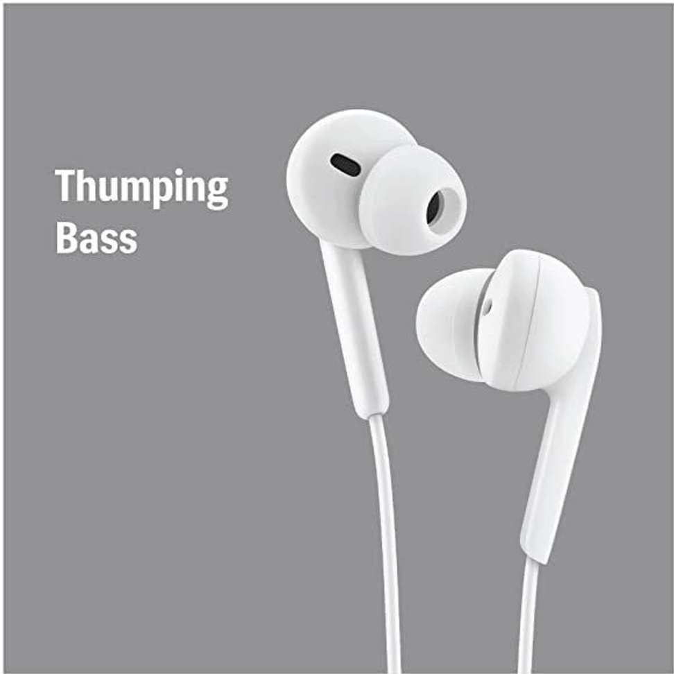 Lava Elements E5 Bass in-Ear Earphone with Mic and Loud Bass Wired ...
