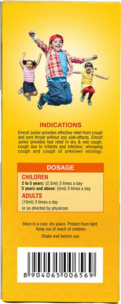 Medopharm Wellness Emcof Ayurvedic Honey Cough Syrup Junior Price in ...