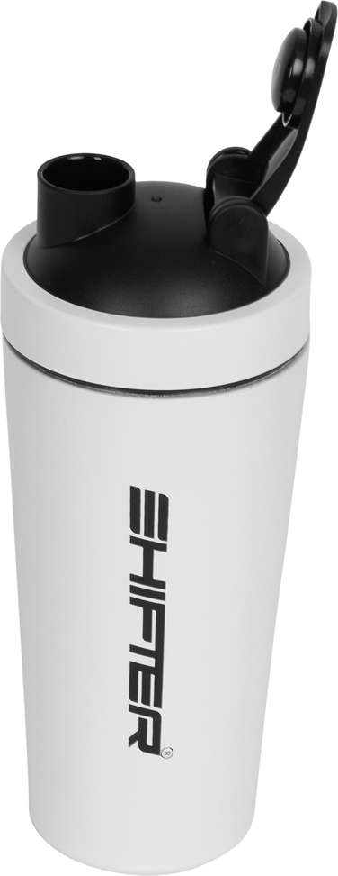 SHIFTER Pack of 1 Gym Shaker Stainless Steel White Bottle for Protein ...