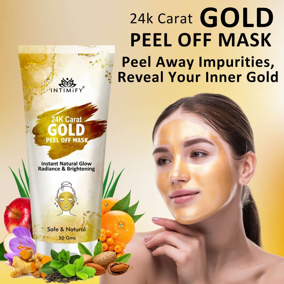 INTIMIFY Gold Peel Of Mask, Removes Blackheads, Brightening & Whitening ...
