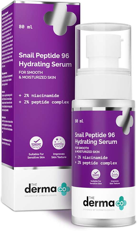 The Derma Co Snail Peptide 96 Hydrating Serum with Snail Mucin ...