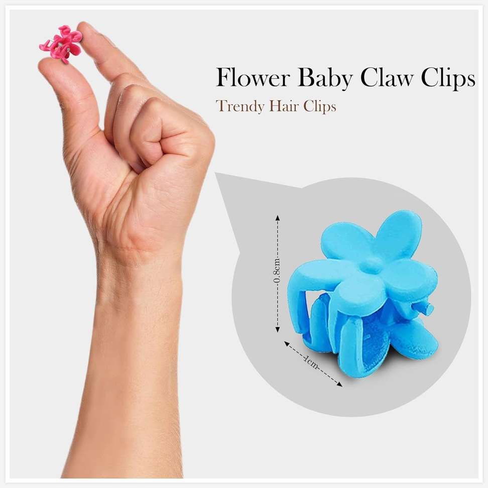 50pcs Mini Hair Claws Clutchers for Girls, Babies and Women, Multicolor ...