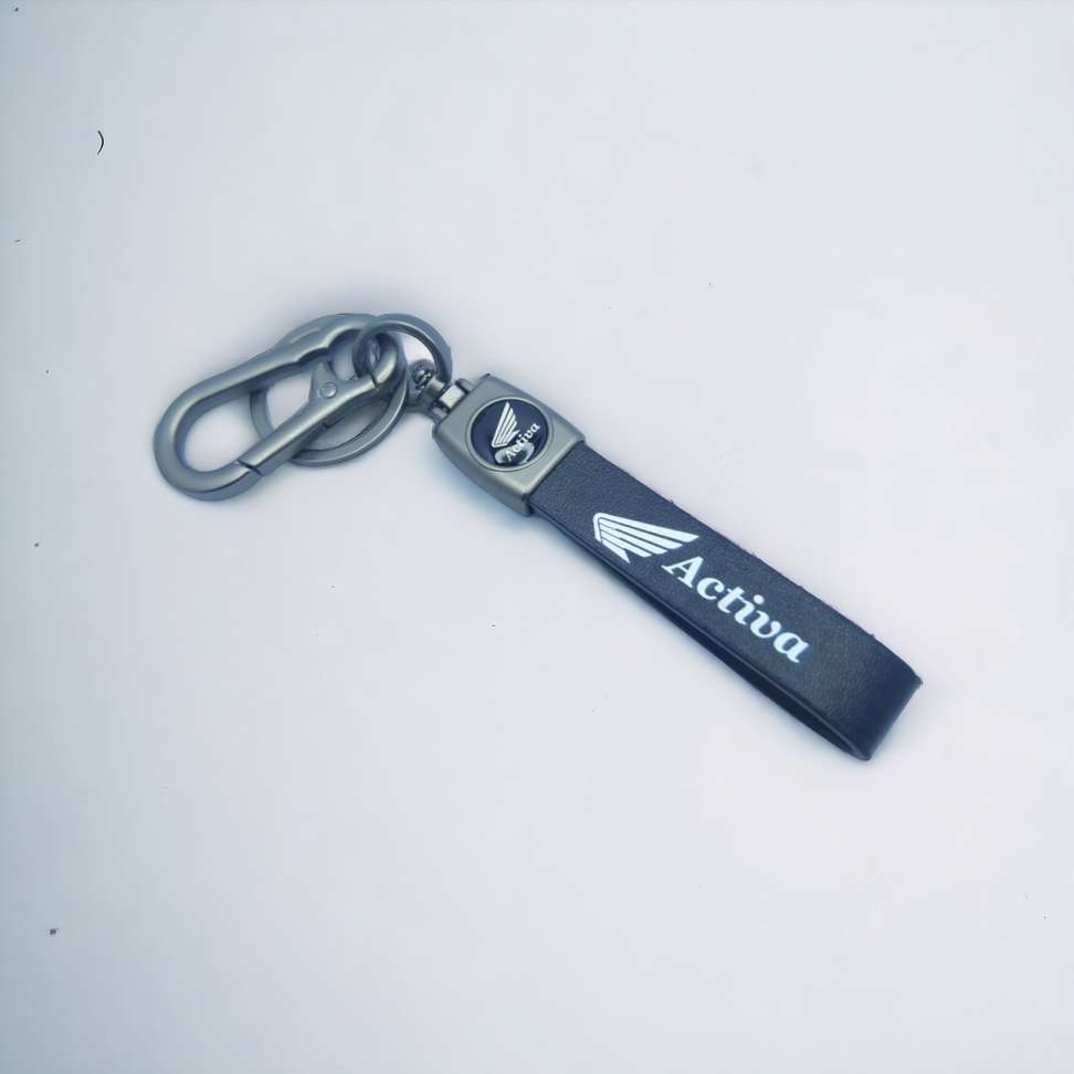 OHZEN Activa Car Logo Leather-Metallic Locking Key Chain Price in India ...