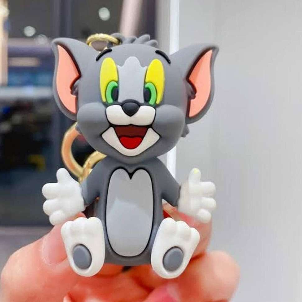 AQE Cartoon Tom Keychains for Girls Boys 1PC Tom and Jerry Keyring ...
