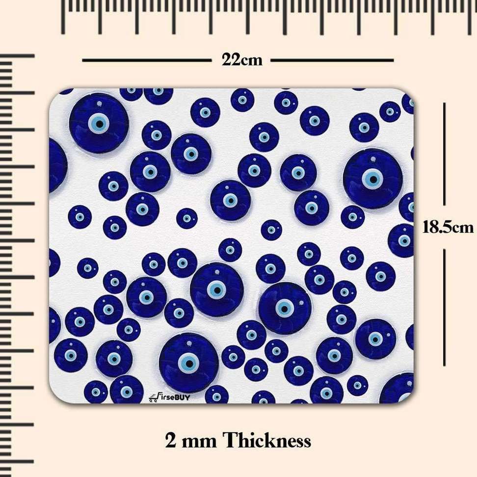 FirseBUY Cute Evil Eye Mouse Pad for Laptop Notebook, Computer Non-Slip ...