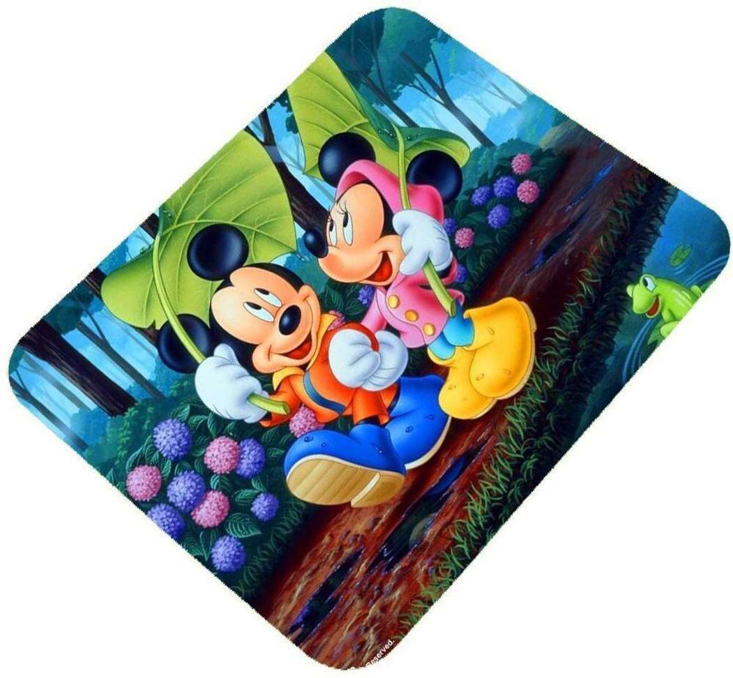 Raikamal Micky Mouse Printed Rubber Base Mat Finish Mouse Pad Mousepad ...