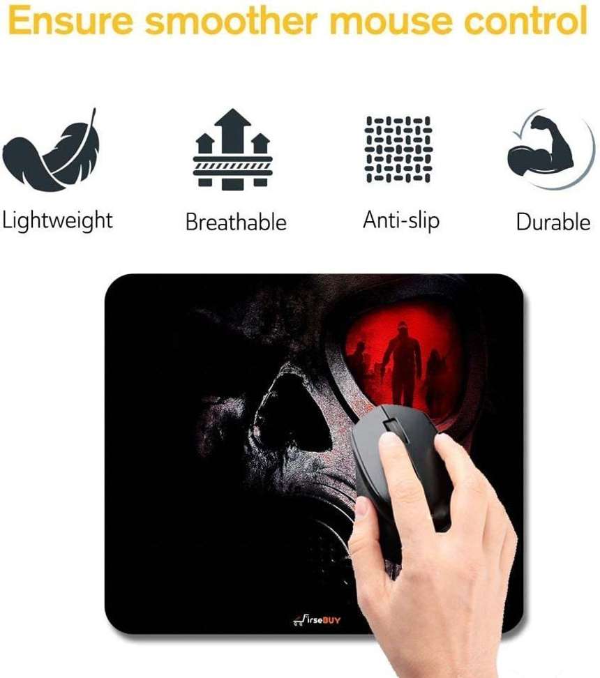 FirseBUY Premium Quality Skull Mouse Pad For Laptop, Gaming Computer ...