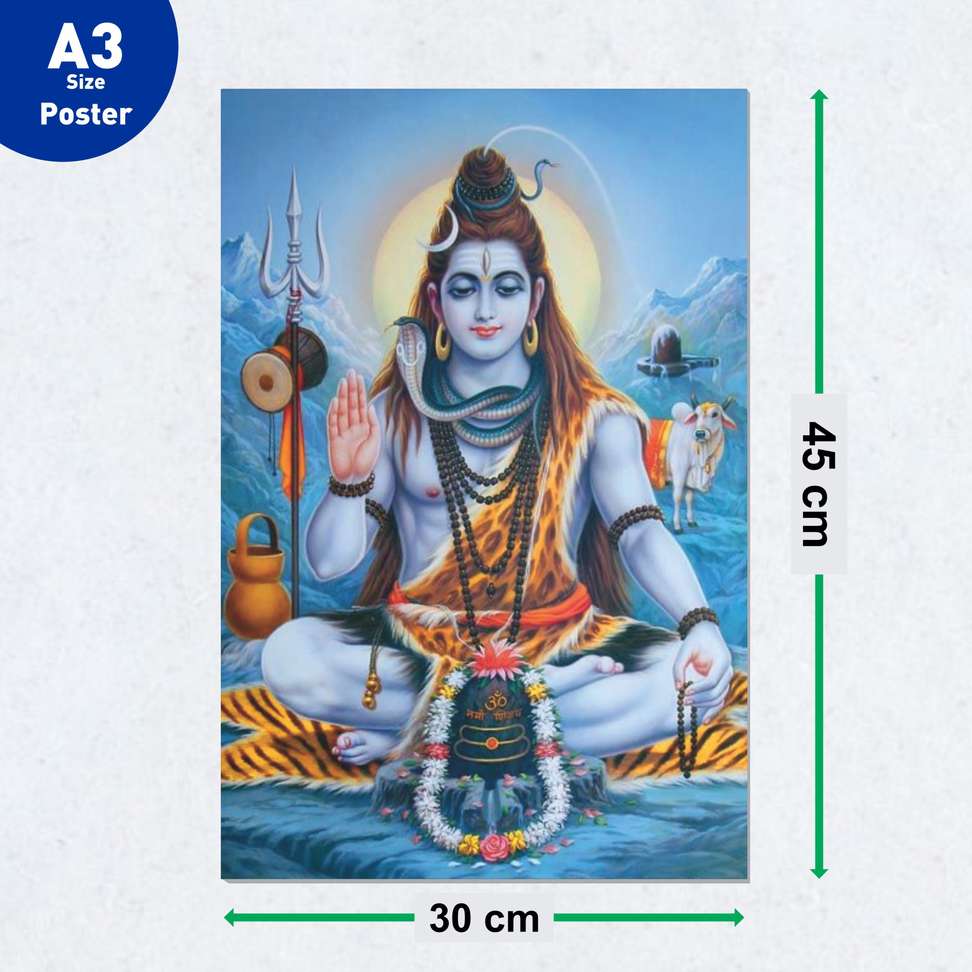 Lord Shiva Wall Art - Mahadev Posters for Peaceful Spiritual Spaces ...