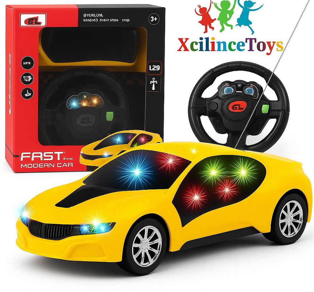Prsnt-Remote Control Car with Steering Wheel Remote–Stylish Racing ...