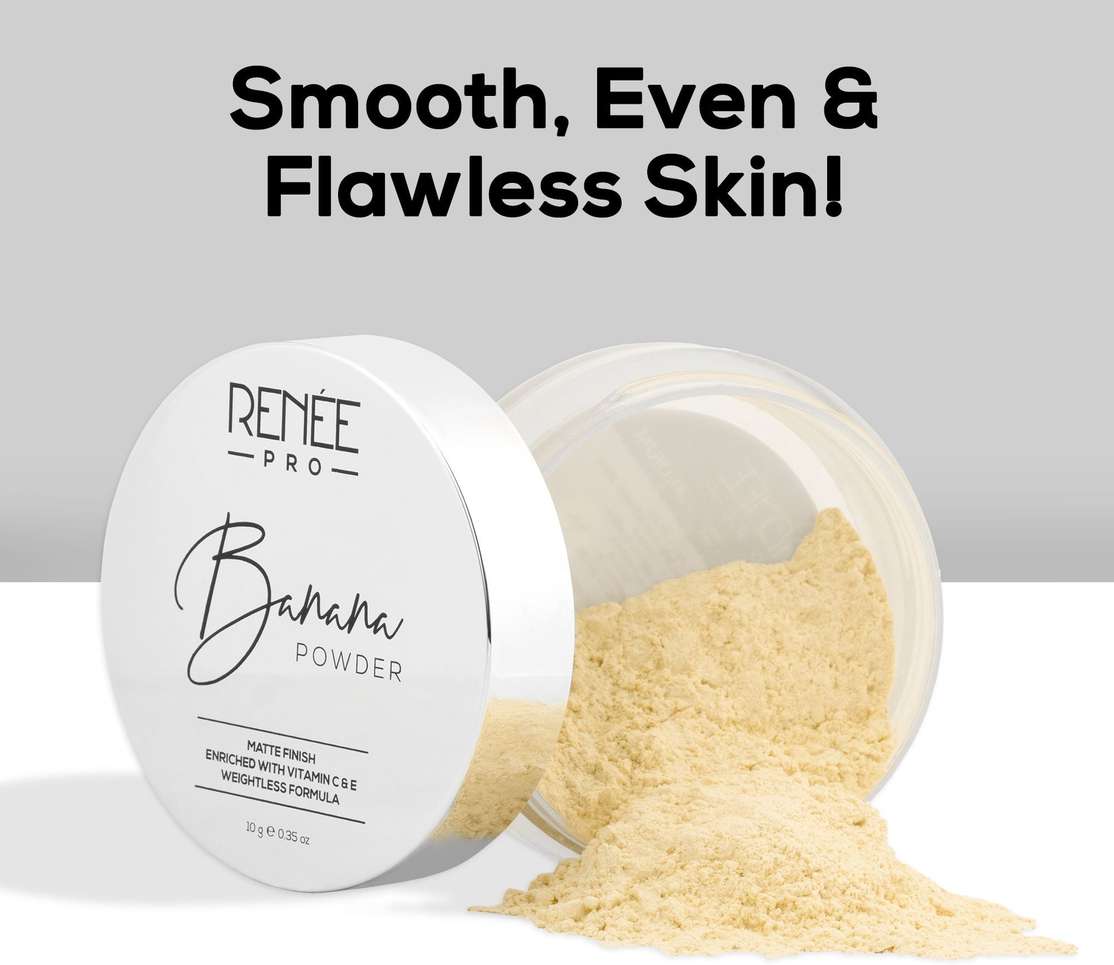 Renee Pro Banana Loose Powder, Long-Lasting, Shine Control, Lightweight ...