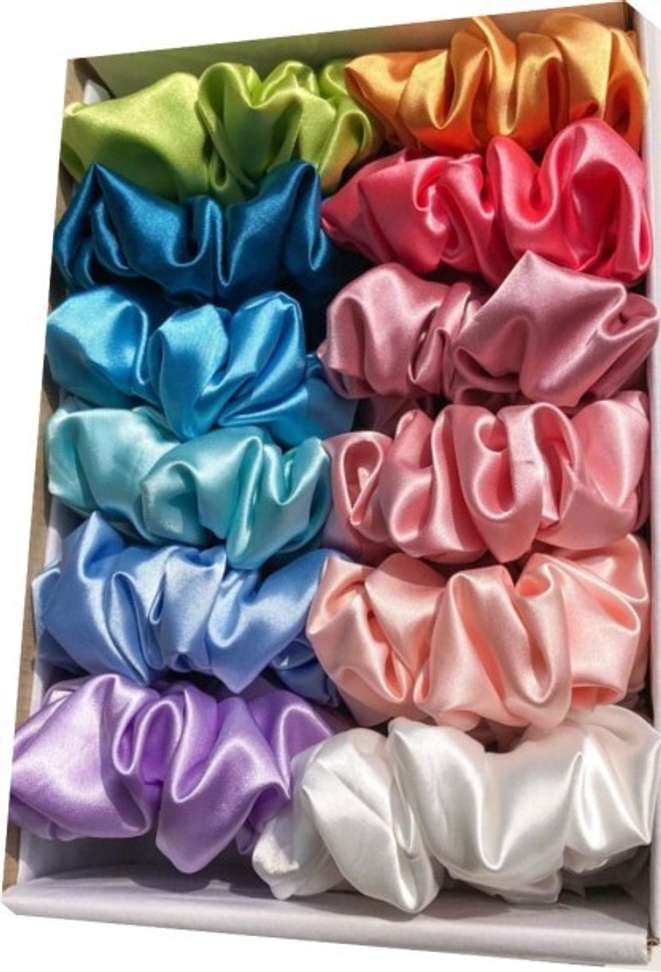 Beauty Item Soft Hair Ties Rubber Bands For women/girls Set of 12 ...