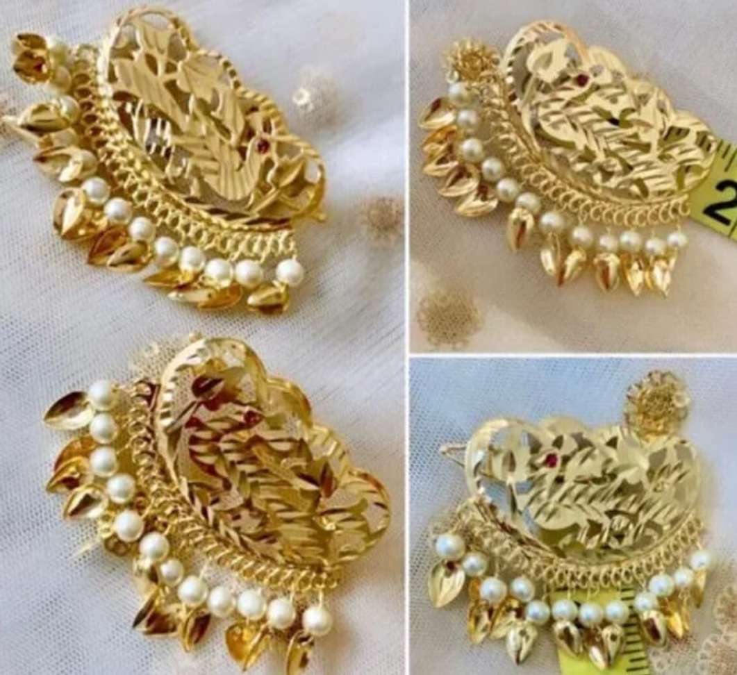 VSMARTHUB Punjabi Traditional gold plated Hair pin pack of 2 Morni ...