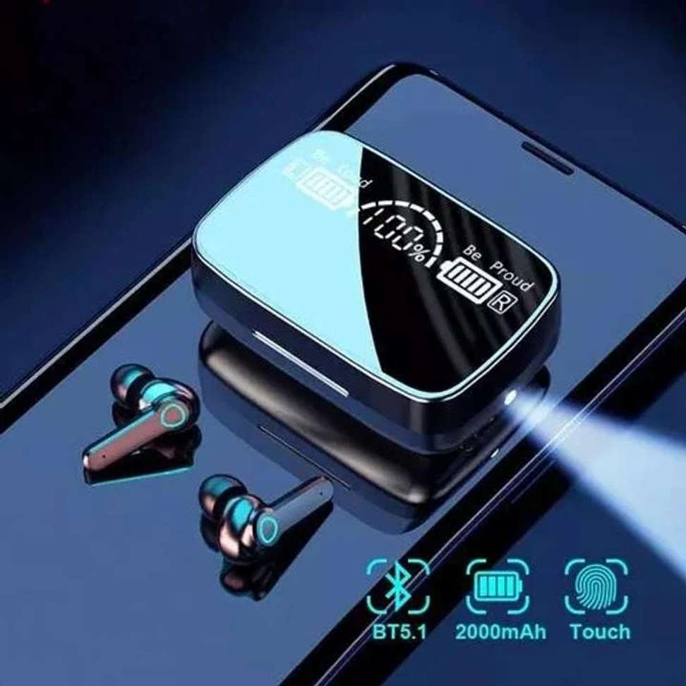 New TECHBROS M19 LED display true wireless Bluetooth Headphone earbuds ...