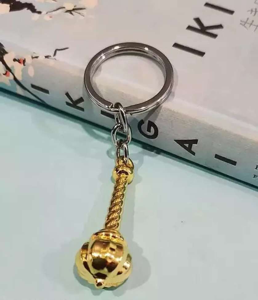 Presents Lord Hanuman Ji Gada Gold Metal Keychain & Keyring for All ...