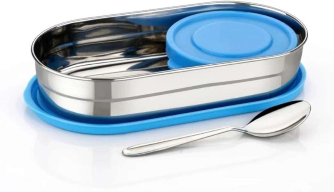 Oval Blue Tiffin Pack of 1 2 Containers Lunch Box Price in India - Buy ...