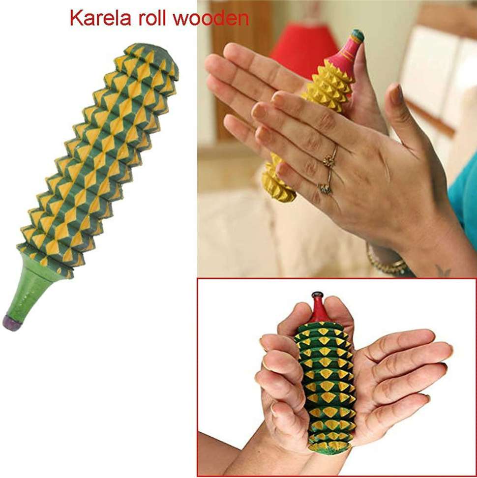 Netclub Acupressure Wooden Foot Roller for Acupressure, Magnetic ...