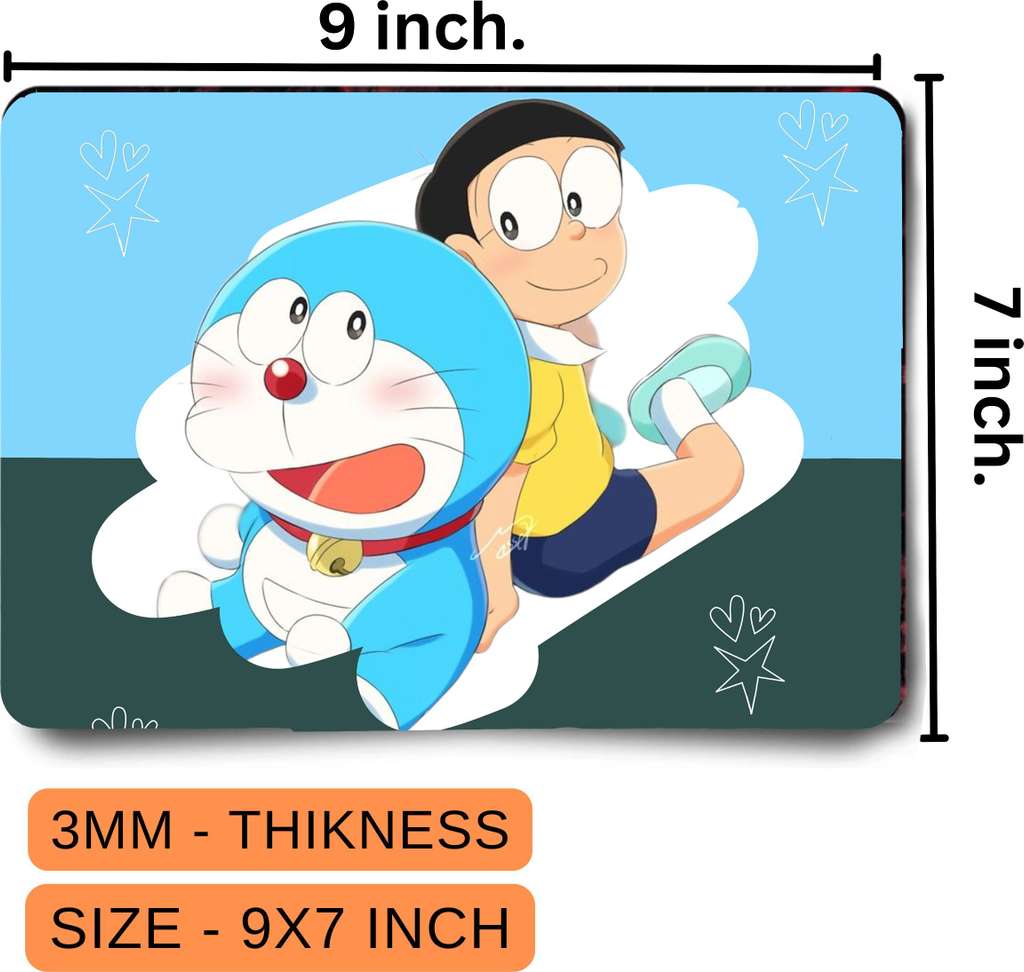 Raikamal Doraemon shinchan gaming Mouse Pad Non-Slip Rubber Base for ...