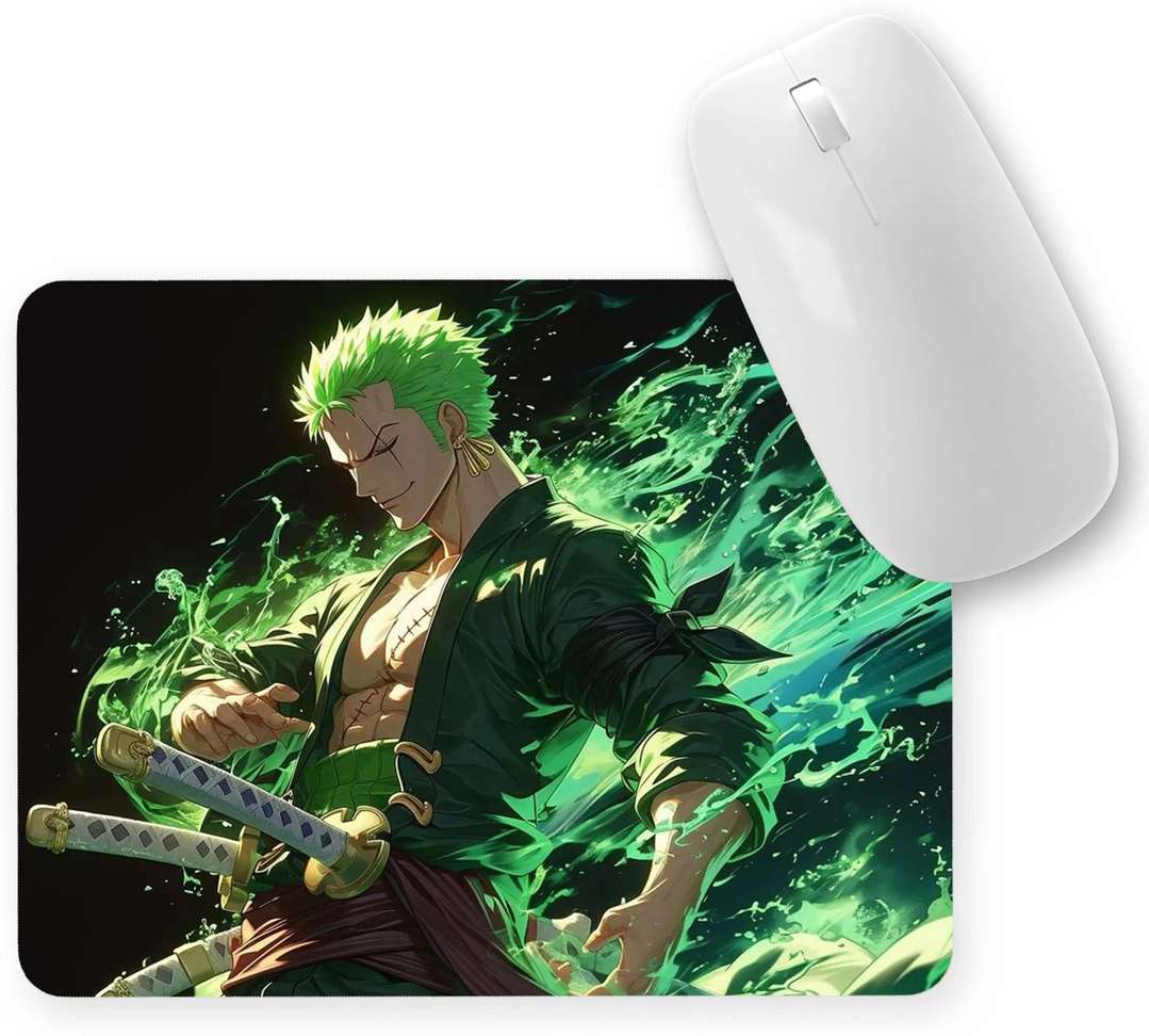 Raikamal Zoro Anime gaming Mouse Pad Non-Slip Rubber Base for Computer ...