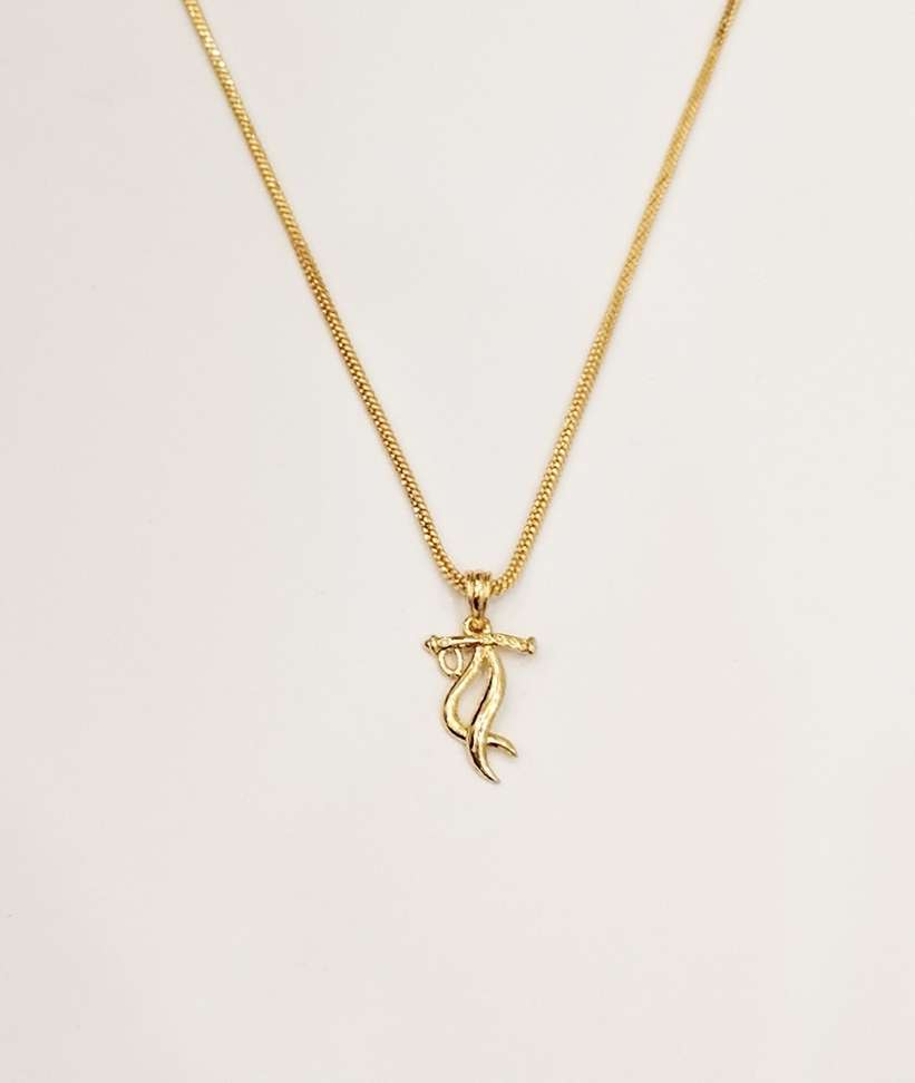 zebisco Krishna Murli Gold-Plated Chain with Pendant Locket for Women ...