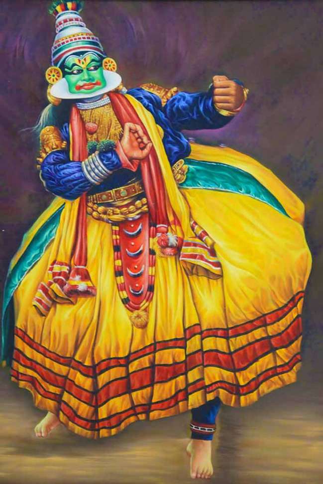 British Terminal® Kerala Traditional Kathakali Art Waterproof Vinyl ...