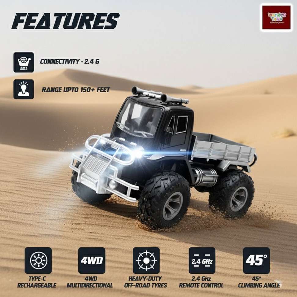 Wonder Cargo Truck Off Roader Rechargeable Remote Control Car|4x4 ...