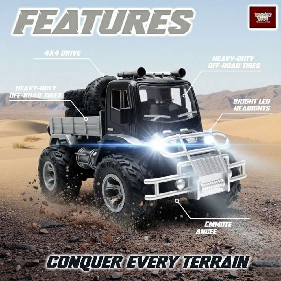Wonder Cargo Truck Off Roader Rechargeable Remote Control Car|4x4 ...