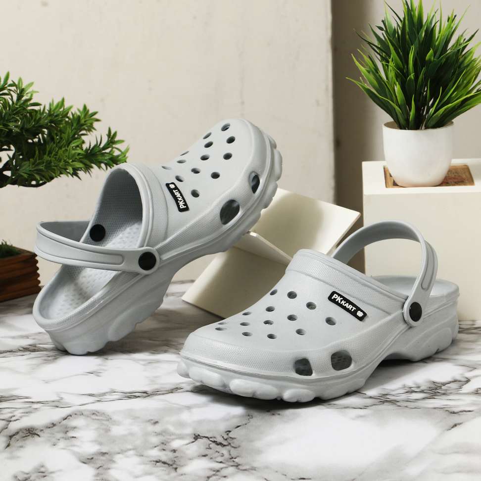 PKKART Men Grey Clogs Price in India - Buy PKKART Men Grey Clogs online ...