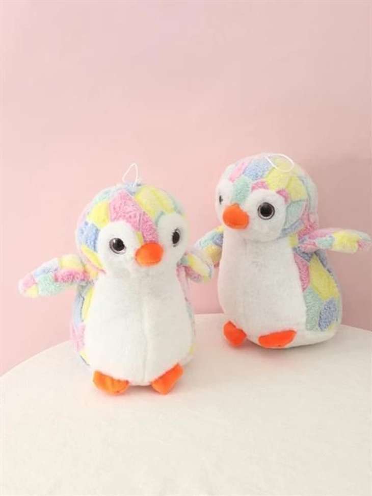 Toyingly Rainbow Fur Penguin Soft Stuffed Plush Animal Toy for Kids ...