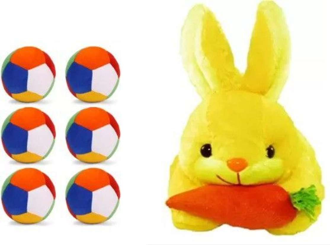 KPN 6pc soft toys and Yellow Rabbit Price in India - Buy KPN 6pc soft ...