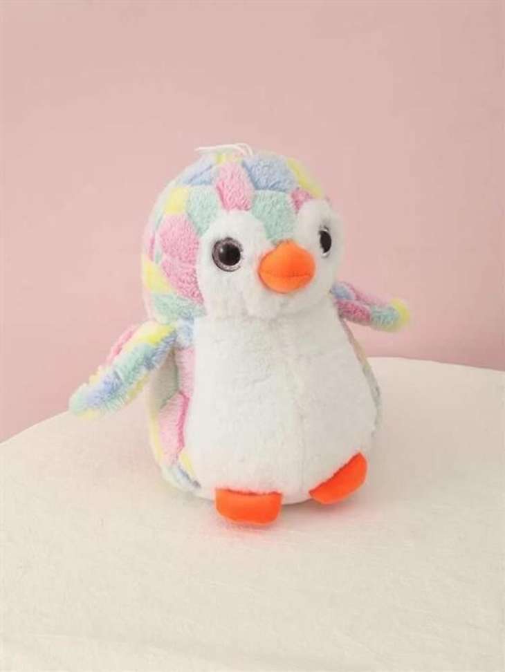 Toyingly Rainbow Fur Penguin Soft Stuffed Plush Animal Toy for Kids ...