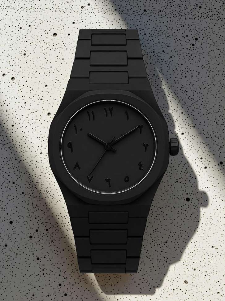 K&K Arabic Aura Black Addition Light Weight Analog Watch - For Men ...