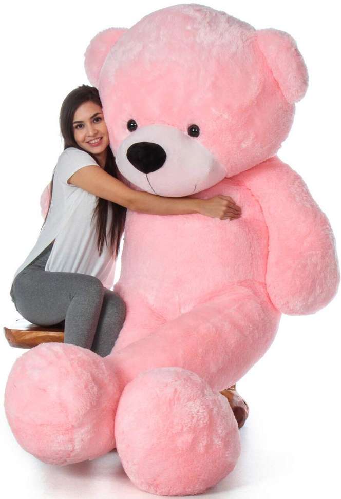 Ksar 6 Feet Pink Teddy Bear Soft Teddy Bear Lovable Cute Big Birthday ...