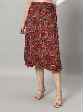 Wrap Skirts - Shop Women Wrap Skirts Online In India | Shopsy