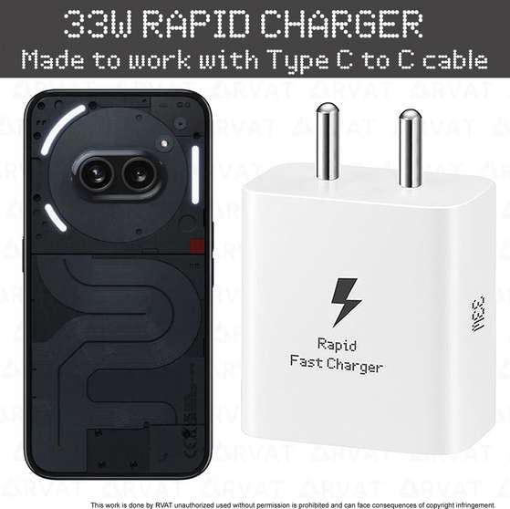 Power 33W Fast Charger COMPACT DESIGN GAN RAPID-FAST CHARGING DL-22 3 A Mobile Charger Price in ...