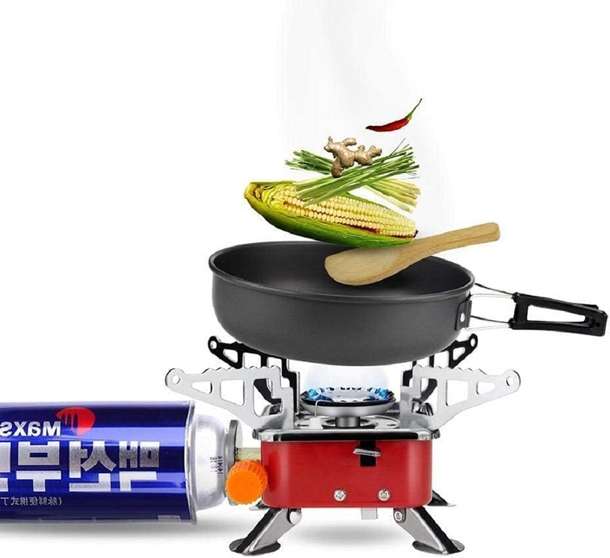 BSRENTERPRISEZ Gas Stove Mini Portable Square-Shaped Gas Butane Burner ...