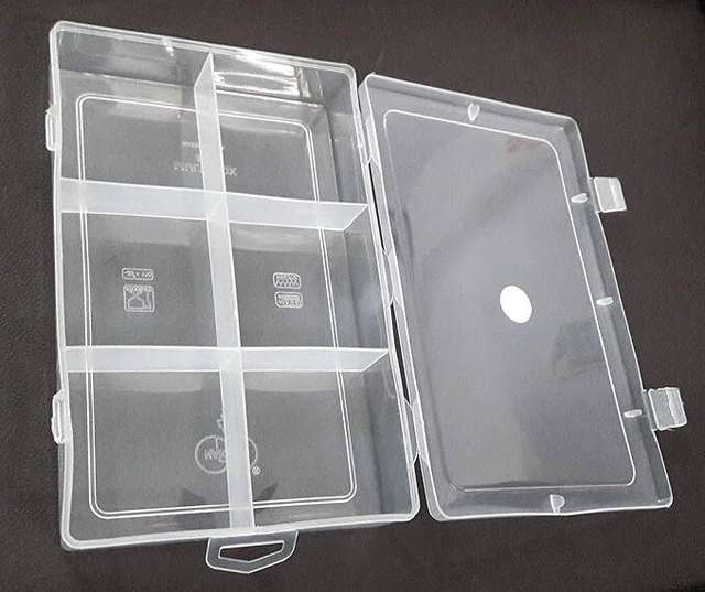 Shreeshann Plastic Box with 6 Partition Storage Organiser Container ...