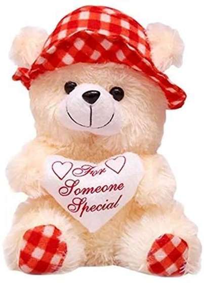 KPN Soft Red check & cream teddy bear Beautiful sofia dall combo for ...