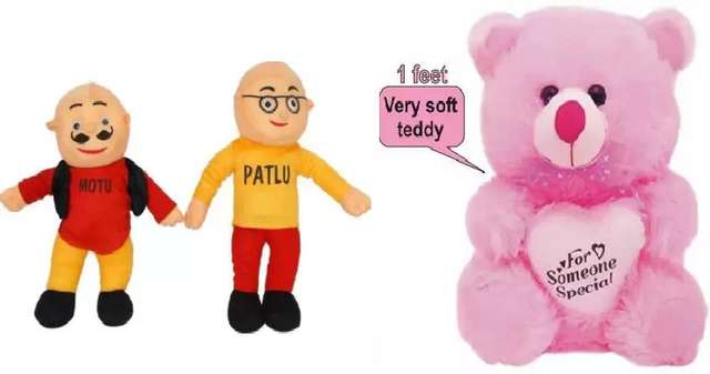 Nihan Enter[prises Best Quality Soft Pink Teddy and Motu-Patlu for ...
