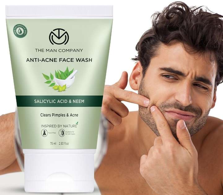 Men acne face wash store