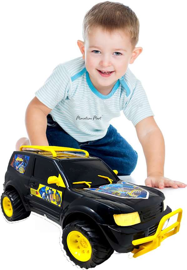 Miniature Mart Big Size Car for Babies Just Push Go Basic Toy Car Friction Powered Toys Gift for Small Kids Suitable Age 2 3 4