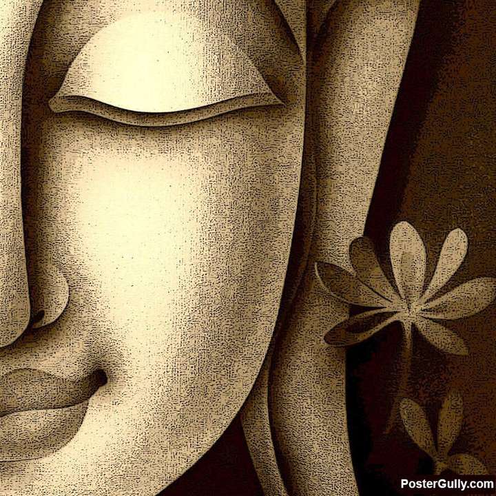 Half Buddha Face