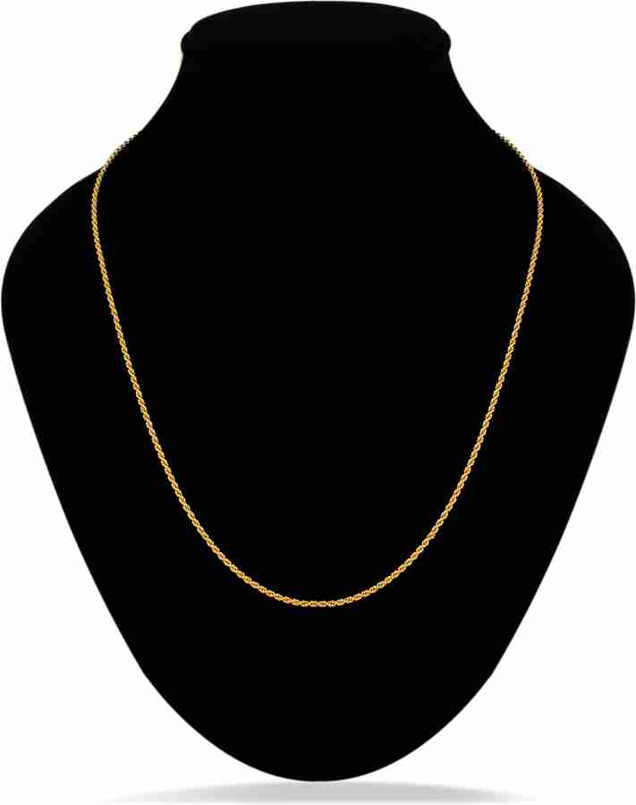 Thrillz Gold Artificial Jewellery Necklace Rope Design Chain for Girls Ladies 22 Inches Gold plated Plated Brass Chain Price in India Buy Thrillz Gold Artificial Jewellery Necklace Rope Design Chain f...