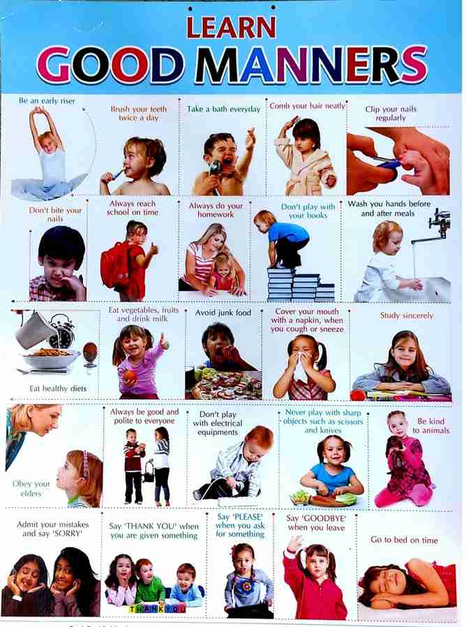 Always Use Good Manners Poster Clinical Charts And Supplies