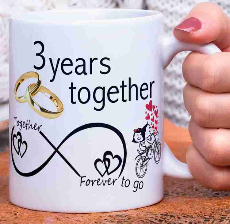 Happy 3 Year Anniversary 3rd Anniversary Gift For Him Her 3rd Wedding