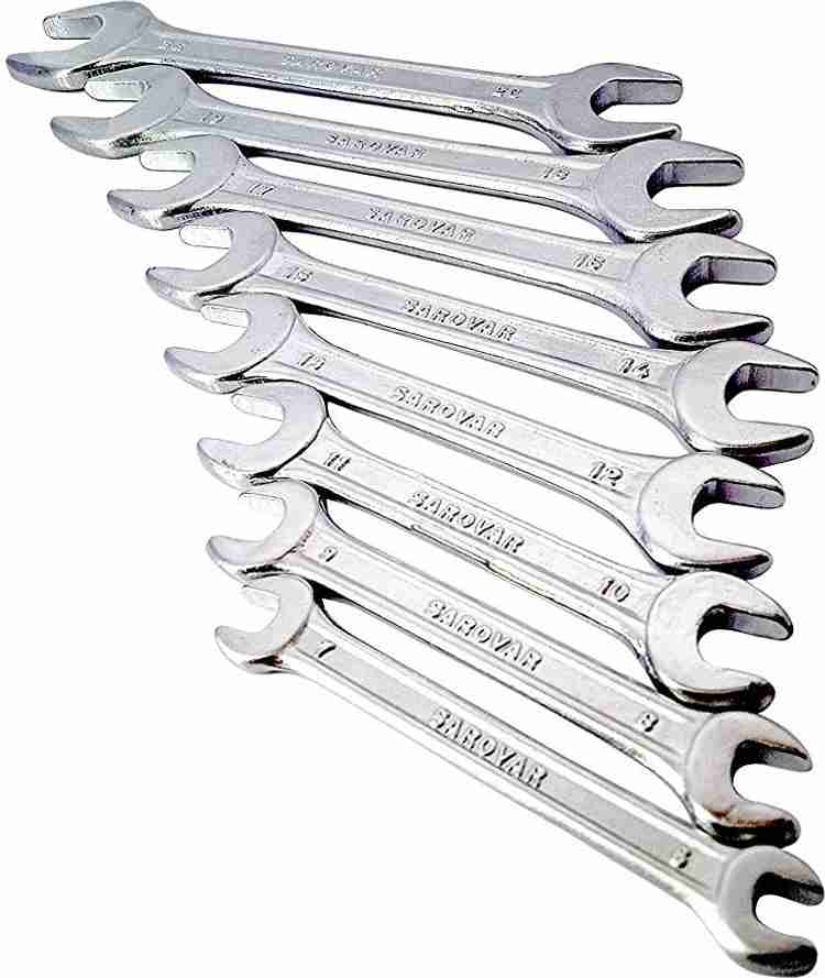 STONE Double Open end Spanner Set Nickel Chrome Coated Finish 8 Pieces Double Open end Spanner Set Nickel Chrome Coated Finish 8 Pieces Double Sided Open End Wrench Price in India Buy STONE