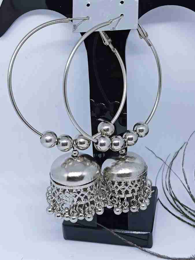 Flipkart Buy Chandi L1 Semi Hoops Jhumka Earring German Silver Jhumki Earring Online at Best Prices in India