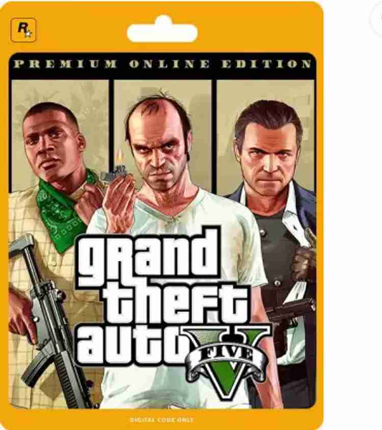 GTA 5 GRAND THEFT AUTO V PREMIUM EDITION PC CODE NO CD DVD Price in India Buy GTA 5 GRAND THEFT AUTO V PREMIUM EDITION PC CODE NO CD DVD online at Flipkart
