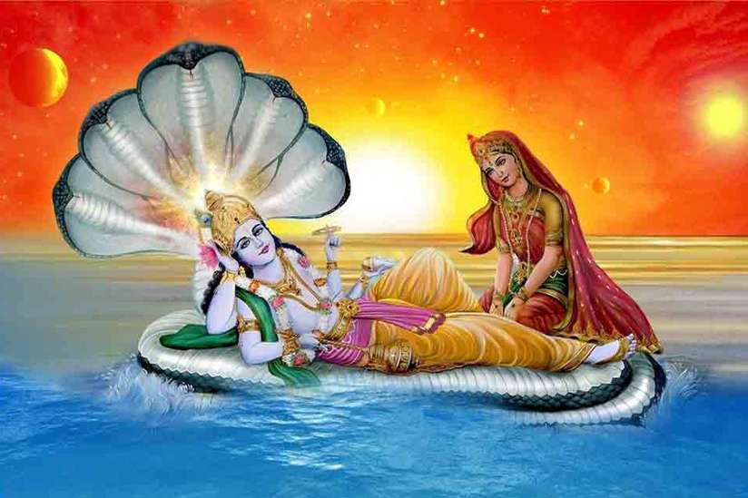 pictures of vishnu and lakshmi